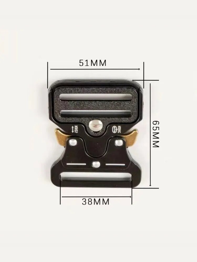 Фастекс 38мм, застежка Кобра, металл 1 шт. / Фурнитура для сумок, рюкзаков, багажных и поясных ремней, туристического снаряжения