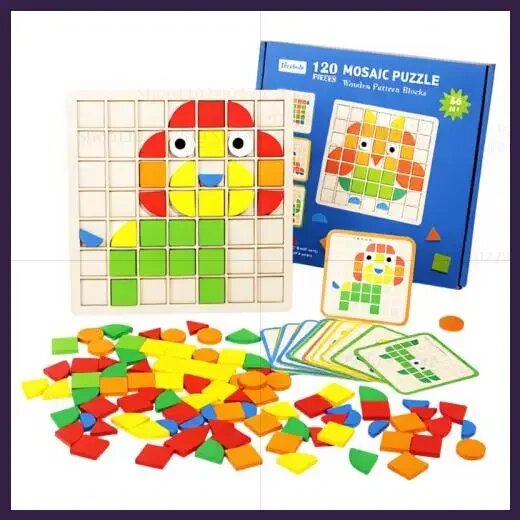 Деревянная мозаика для детей