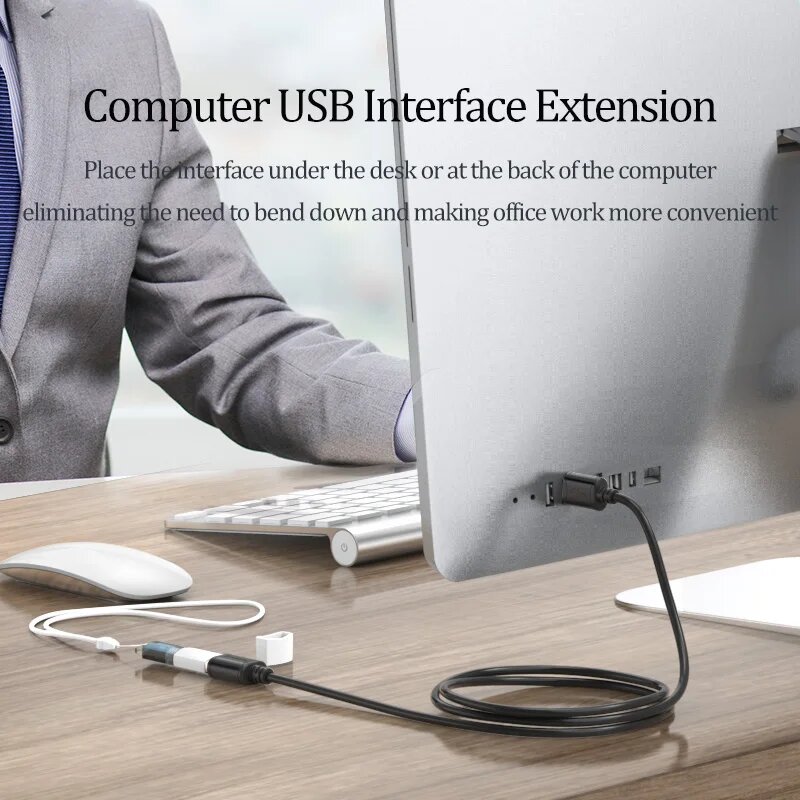USB кабель CHOSEAL 2.0, 3 м, Cream — фото 1