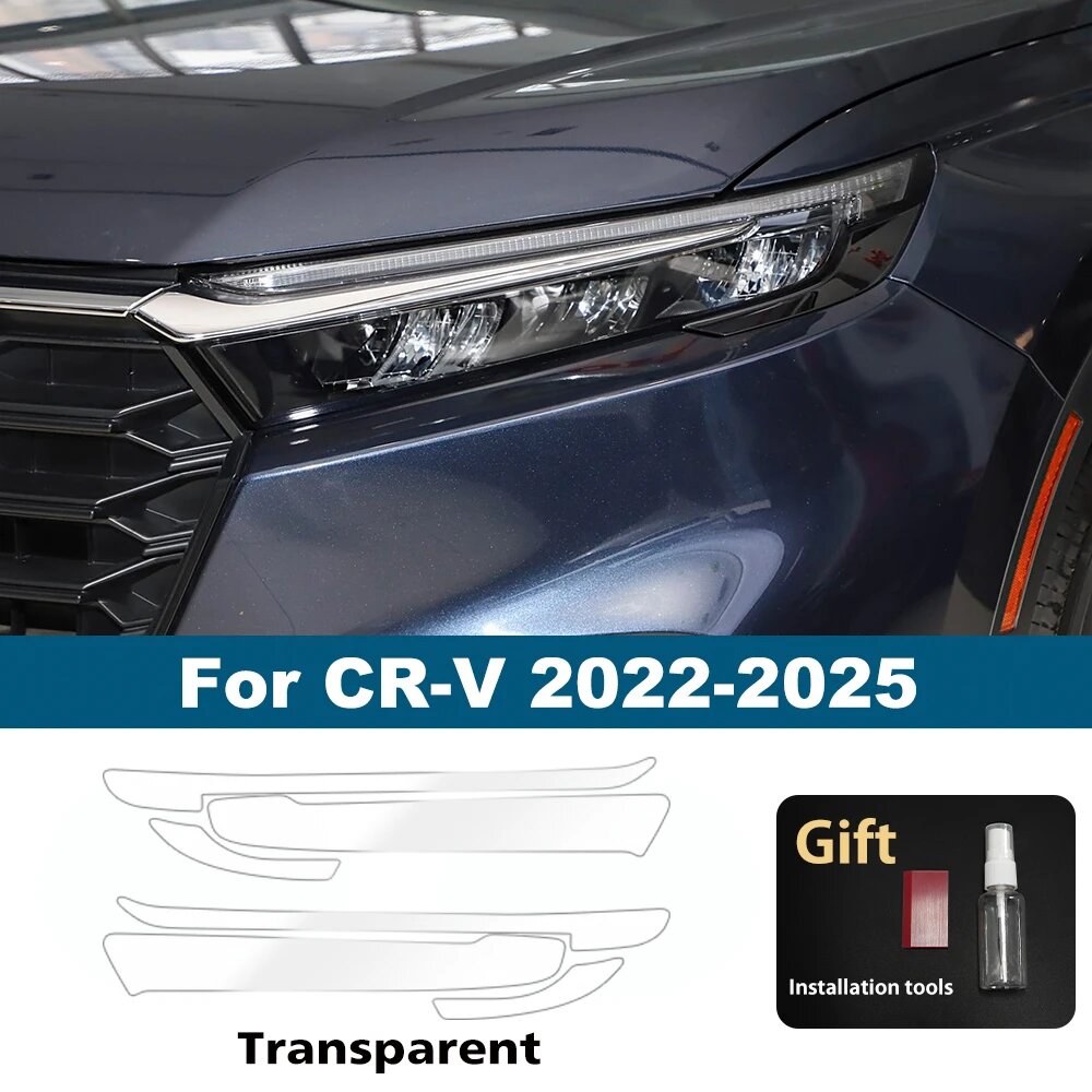 Защитная пленка на фары Honda CR-V 2022-2025, прозрачная