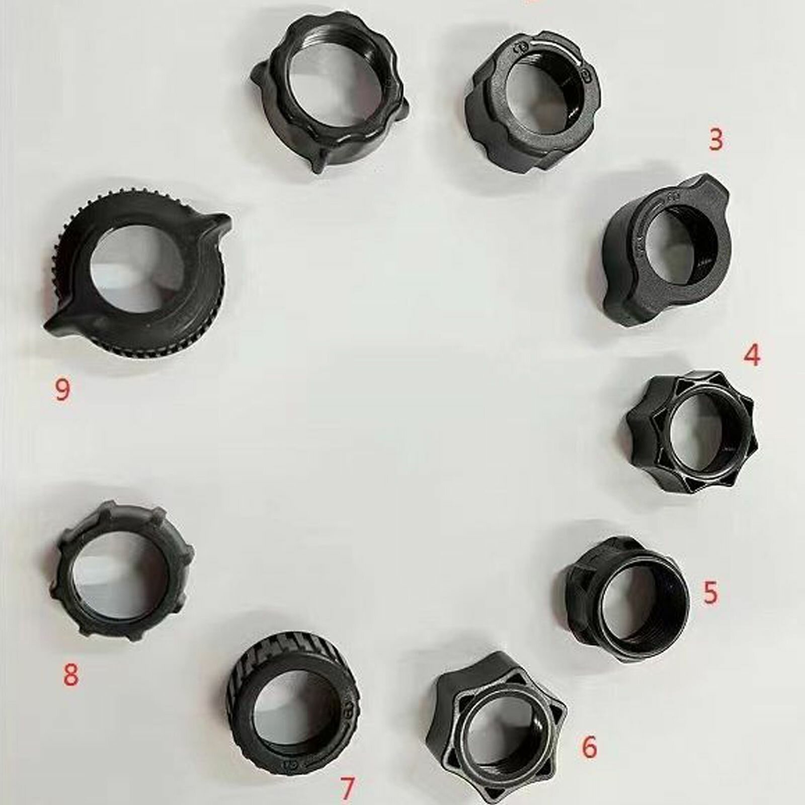 Запасная гайка крепления 17 мм с шаровой головкой пластиковая