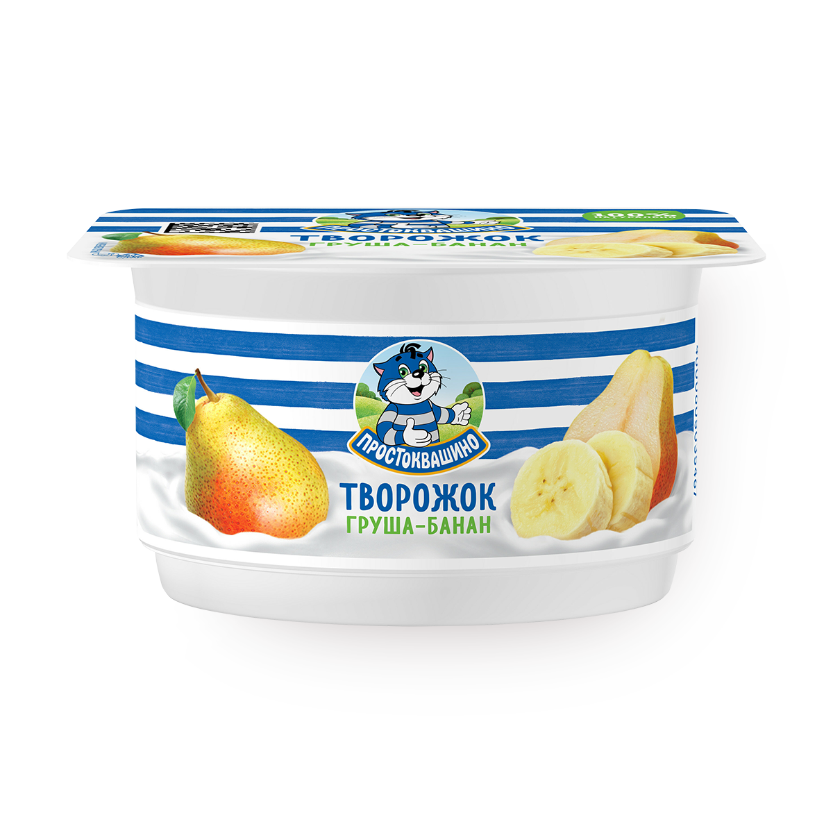 Творожок «Простоквашино» с грушей-бананом
