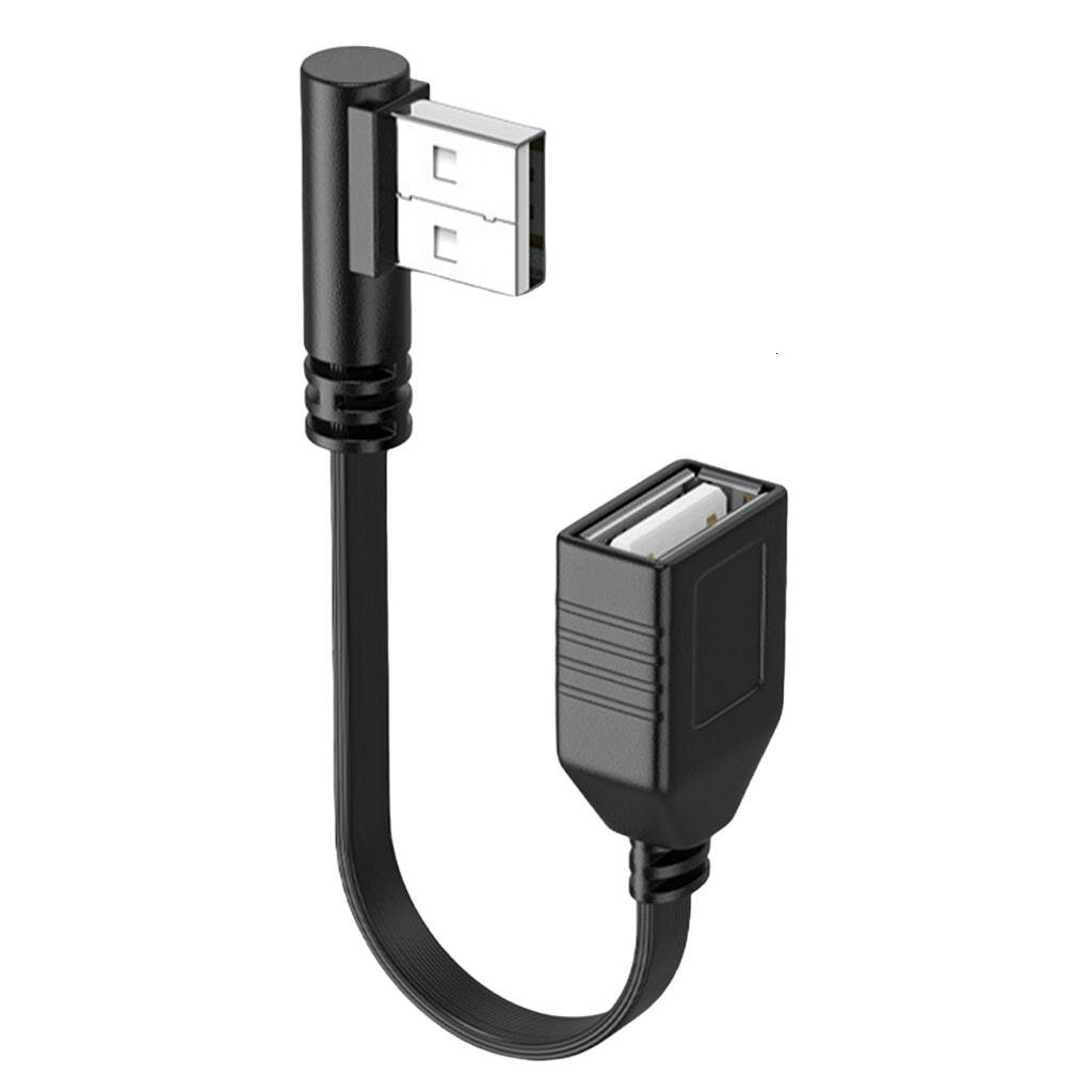 USB 2.0 кабель «мама-папа» под прямым углом, Левый изгиб