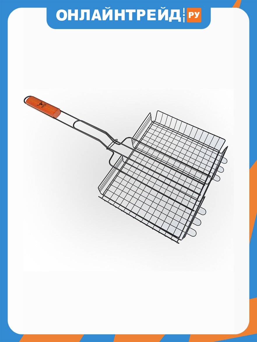Решетка-гриль Grillboom антипригарным покрытием, 65 х 26 х 31 см