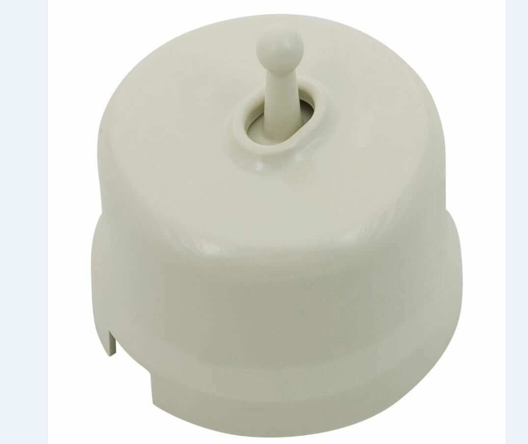 BIRONI Лизетта Пластик Слоновая кость Выключатель 1-кл (тумблерный), B1-230-211