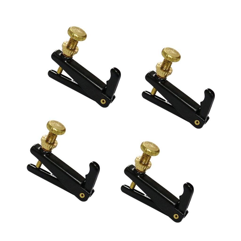 4шт Тонкие тюнеры для скрипки стандартного размера 4/4-3/4 Тонкие тюнеры для скрипки Направляющие для пальцев скрипки Тонкие тюнеры