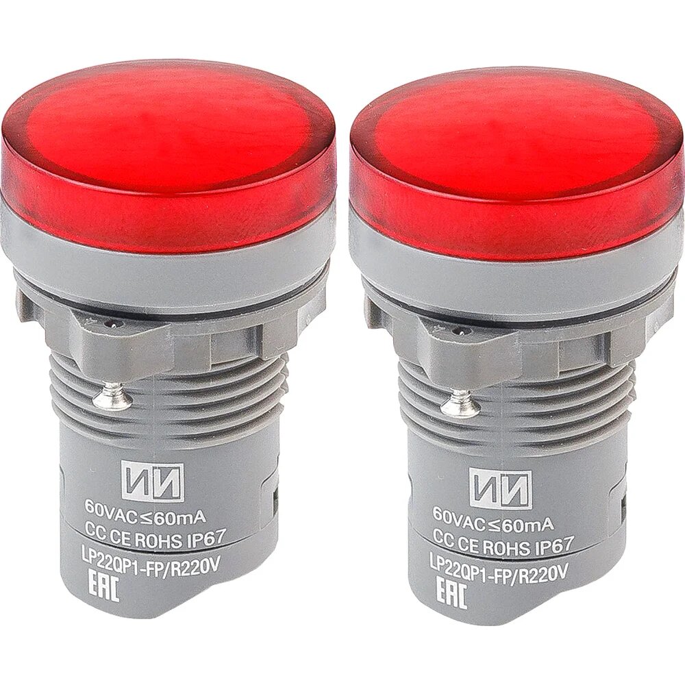 Инпром Инновации Лампа сигнальная LP22QP1-FP/R d22мм, красная 24В lp10906