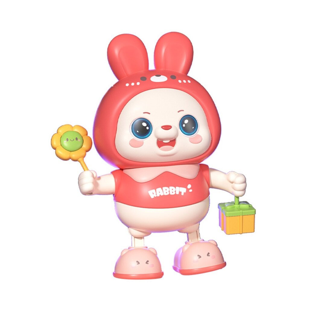 Поющая игрушка Танцующий Кролик для мальчиков и девочек с музыкой и светом
