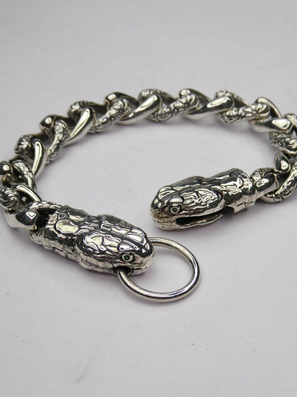 Браслет, славянский оберег, серебро, 925 проба, фианит