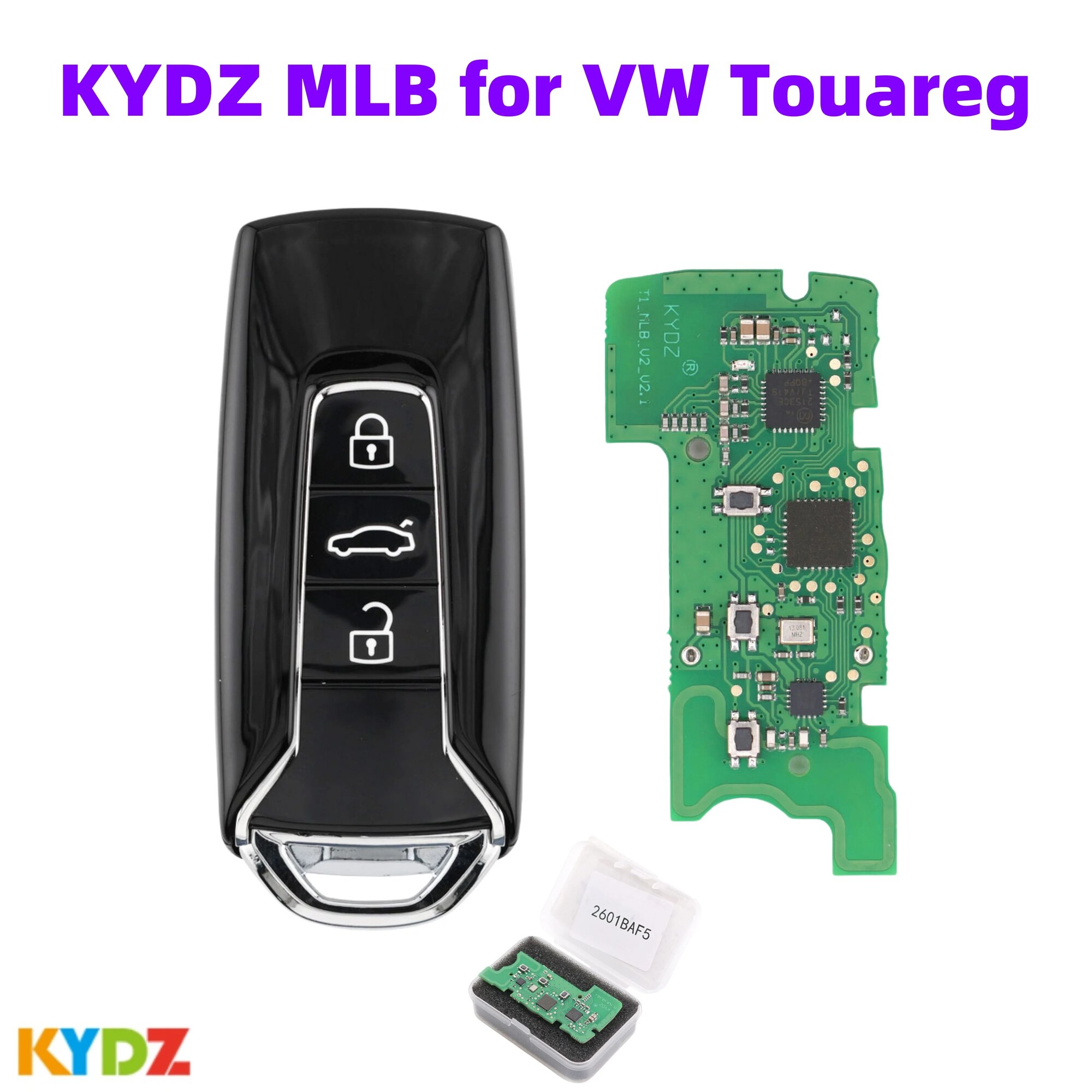 KYDZ MLB ключ для VW Touareg, черный