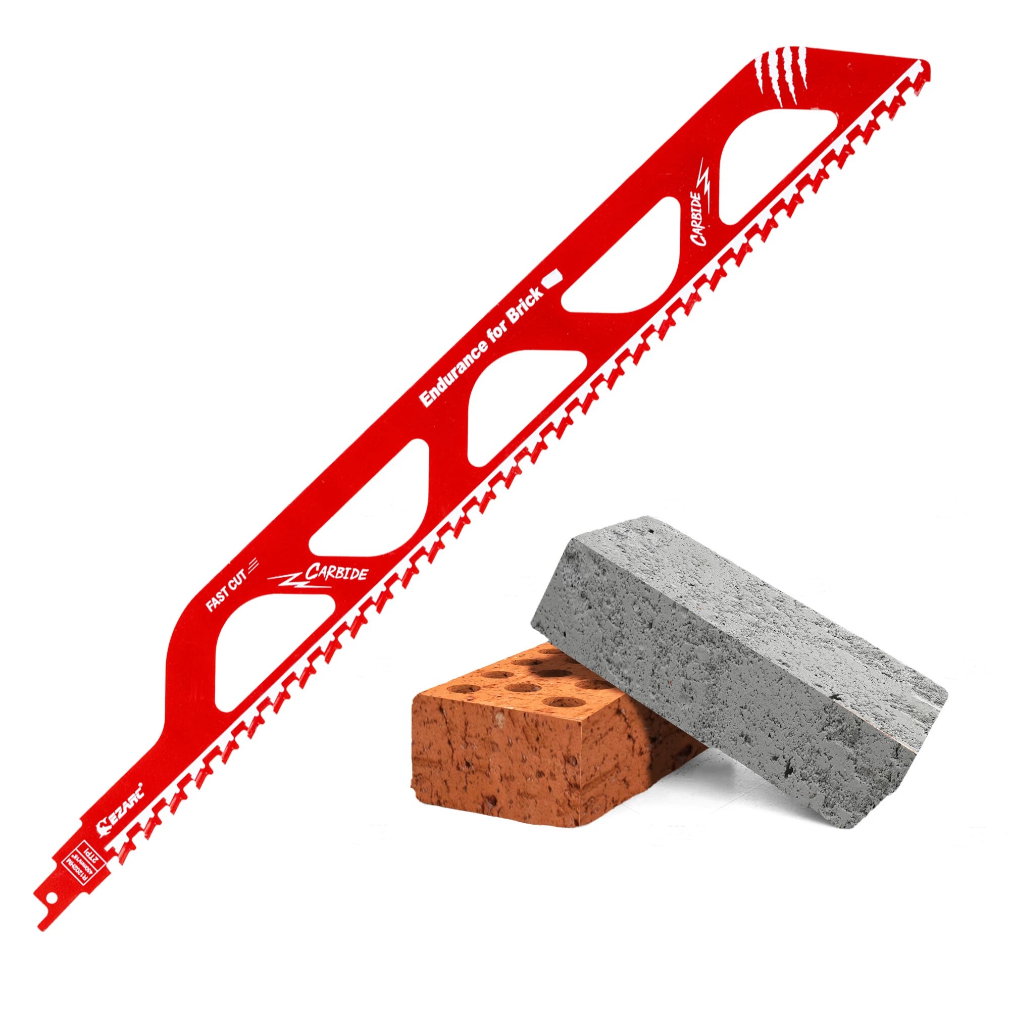 Полотна для сабельных пил EZARC 12/18 дюймов, твердосплавные, для резки газобетона, 450mm 1PC