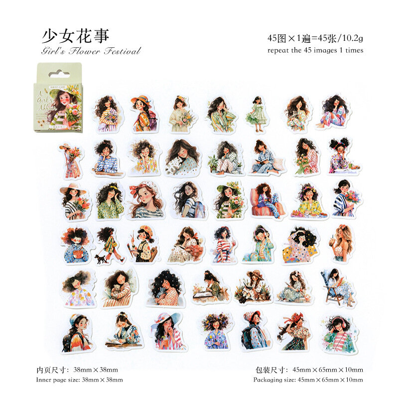 Наклейки "Момо", легкий ретро-материал, ручная работа, для стакана воды, ландшафтный коллаж