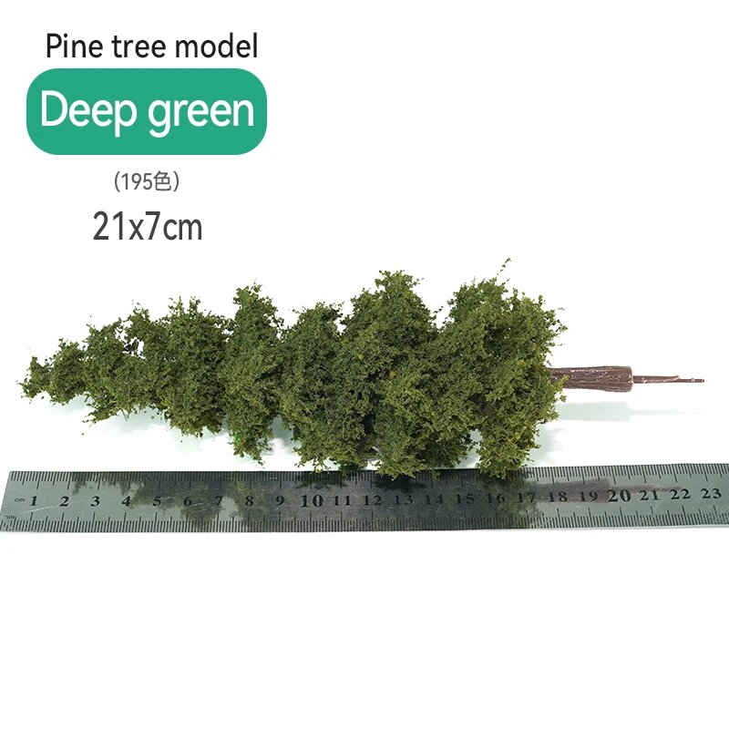 Модель дерева для миниатюрных ландшафтов MDWD Темно-зеленый, 21CM NO.195 1pc