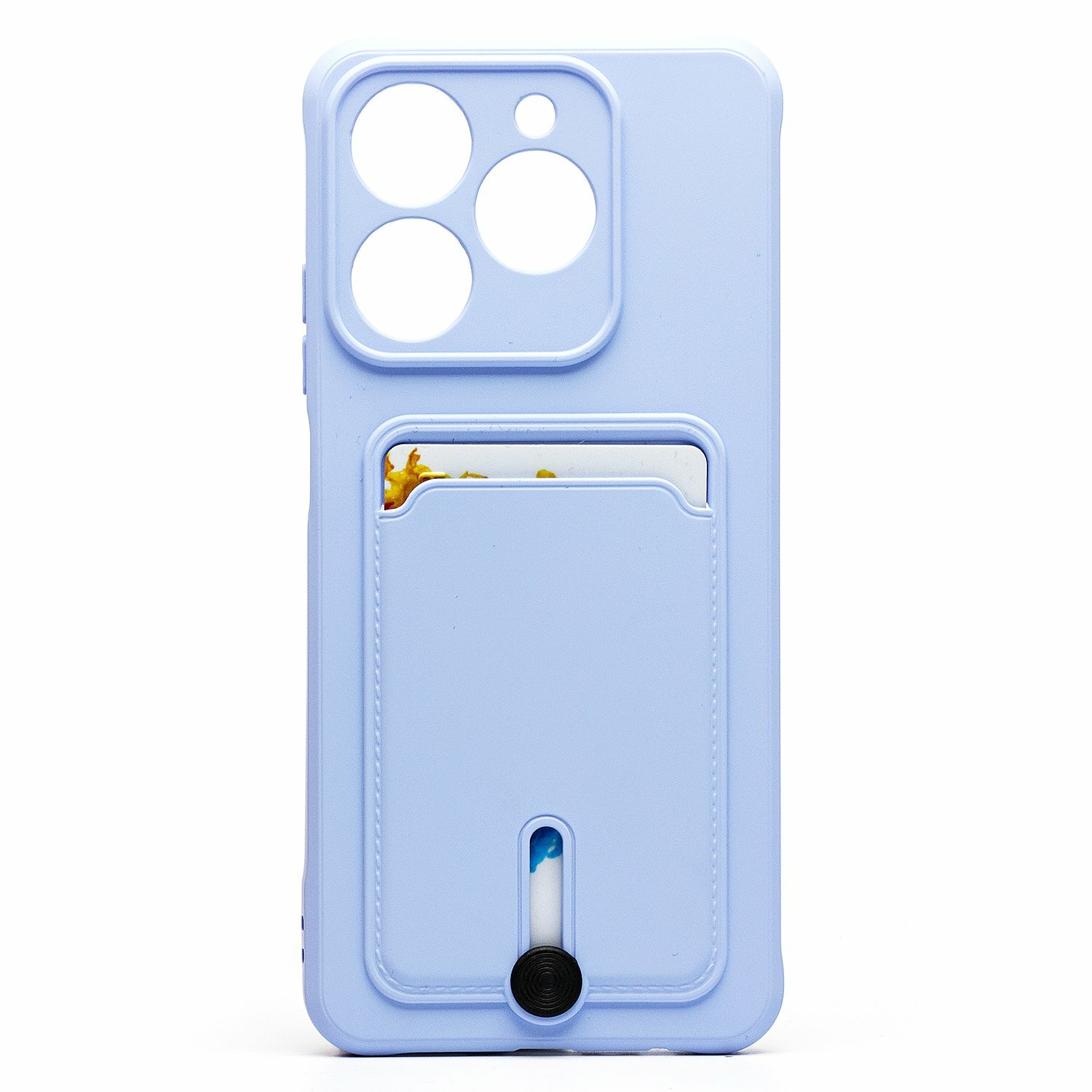 Чехол-накладка для Realme C61 4G Global (светло-фиолетовый) - SC304 с картхолдером