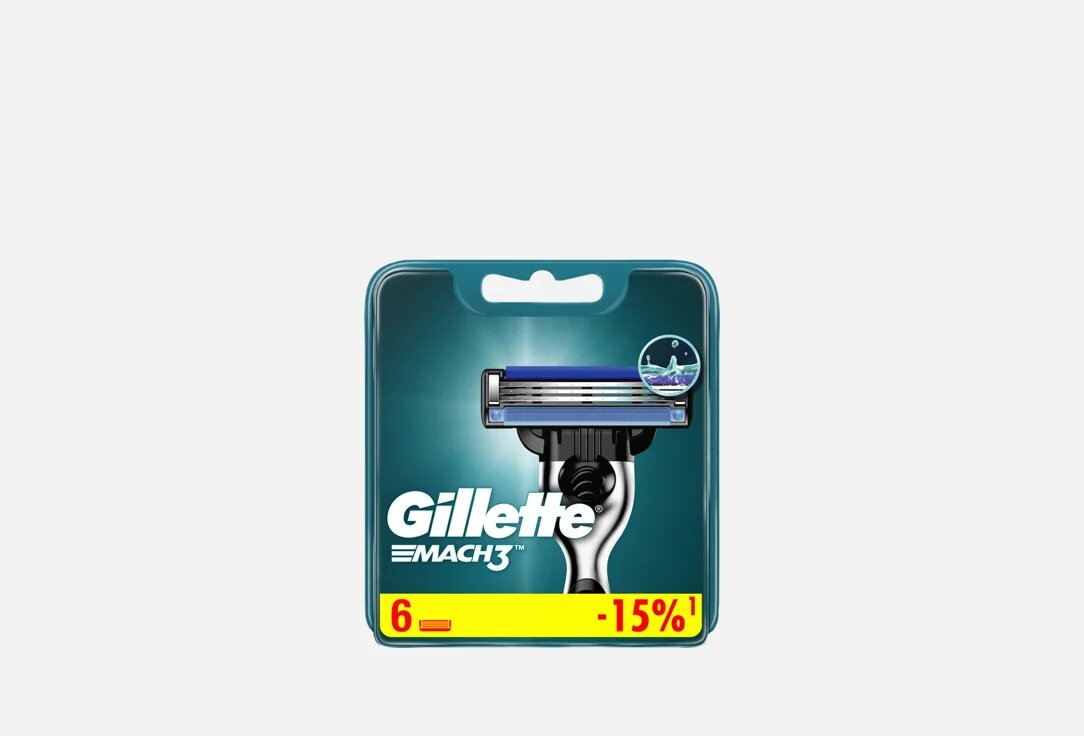 Gillette Mach3 Сменные кассеты для бритья 6 шт