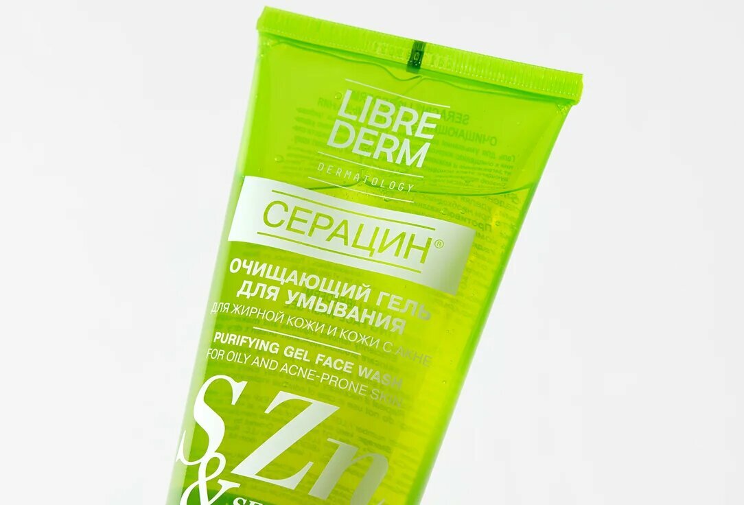 Гель очищающий Librederm Dermatology "Seracin", для умывания, 150 мл