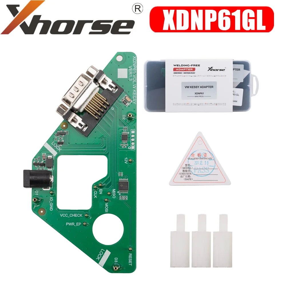Xhorse XDNP61GL Адаптер без пайки для VW KESSY Read IMMO Data без разборки Работа с ключом-инструментом Plus Pad Multi Prog