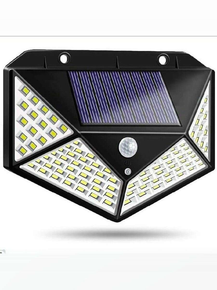 Беспроводной светодиодный светильник / прожектор с 100 LED лампами на солнечной батарее и датчиком движения