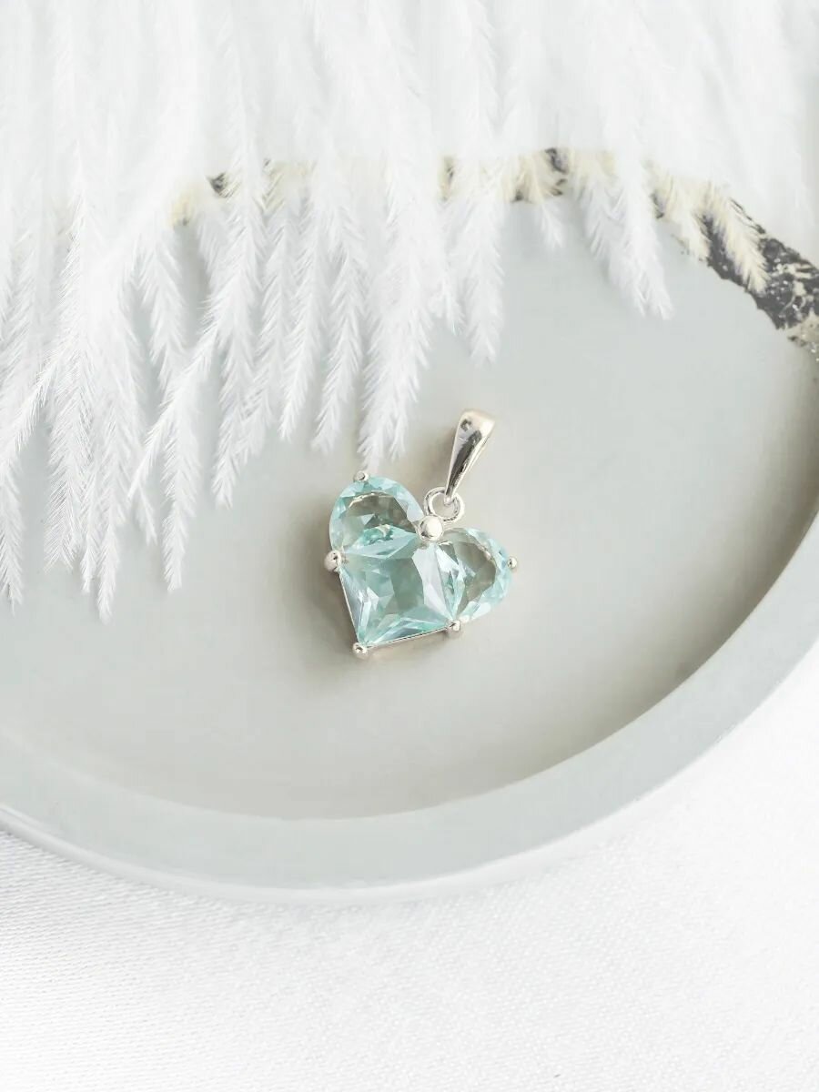 Подвеска сердце для рукоделия 1 шт