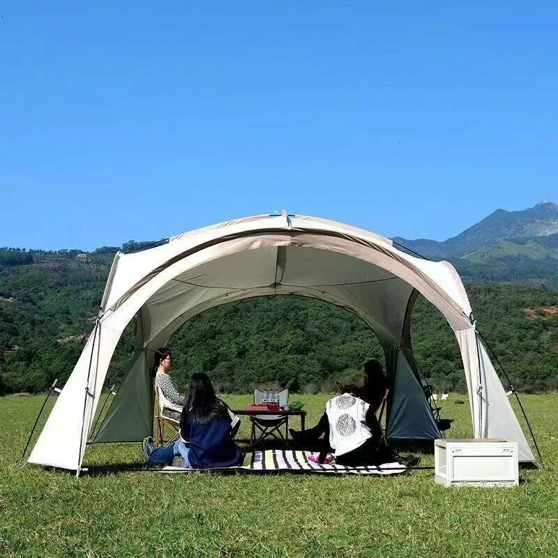 Шатер Садовый Беседка, Бежево4,2*4,2*2,3m Купольный Навес