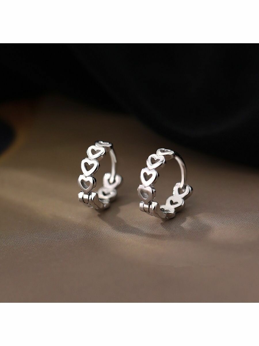 Серьги пусеты, кристалл