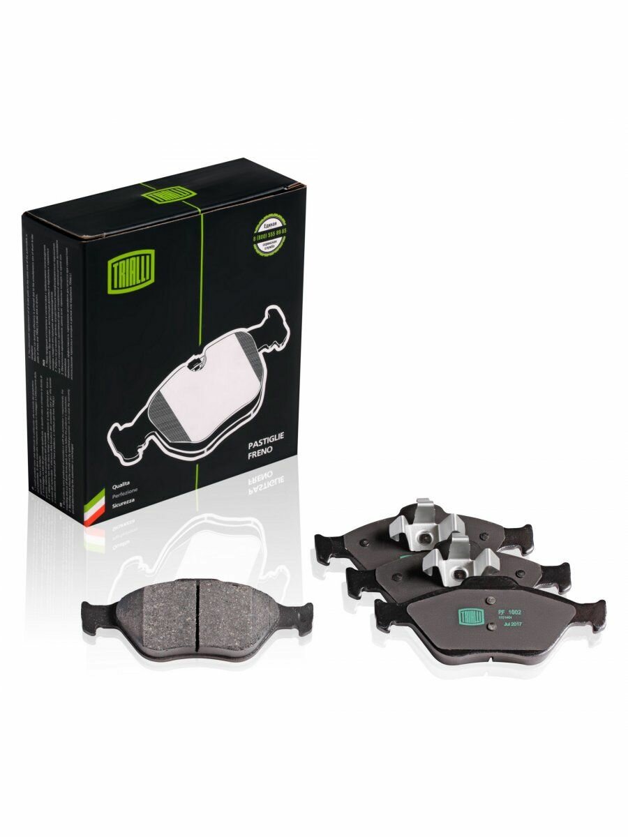 Колодки тормозные дисковые передние Trialli PF 1002 для а/м Ford Fusion, Fiesta, Mazda 2