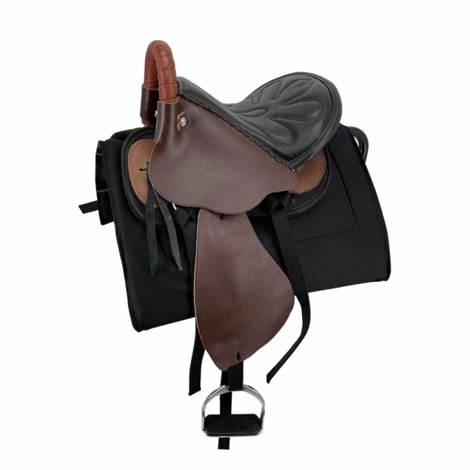 Кавалерийское седло (пастушье) полный комплект, большое/малое седло, сбруя, резная выносливость -jua