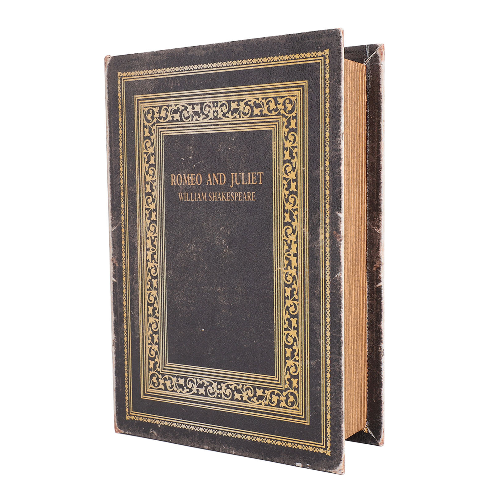 Декоративная книжная коробка дерево кожаная европейская винтажная книга для хранения ящика для хранения искусственной книжной коробки для домашнего отеля офис