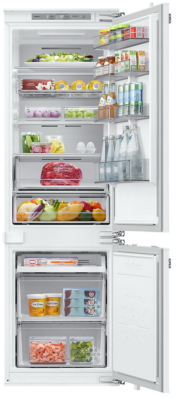Встраиваемый двухкамерный холодильник Samsung BRB80F26ADF0EO