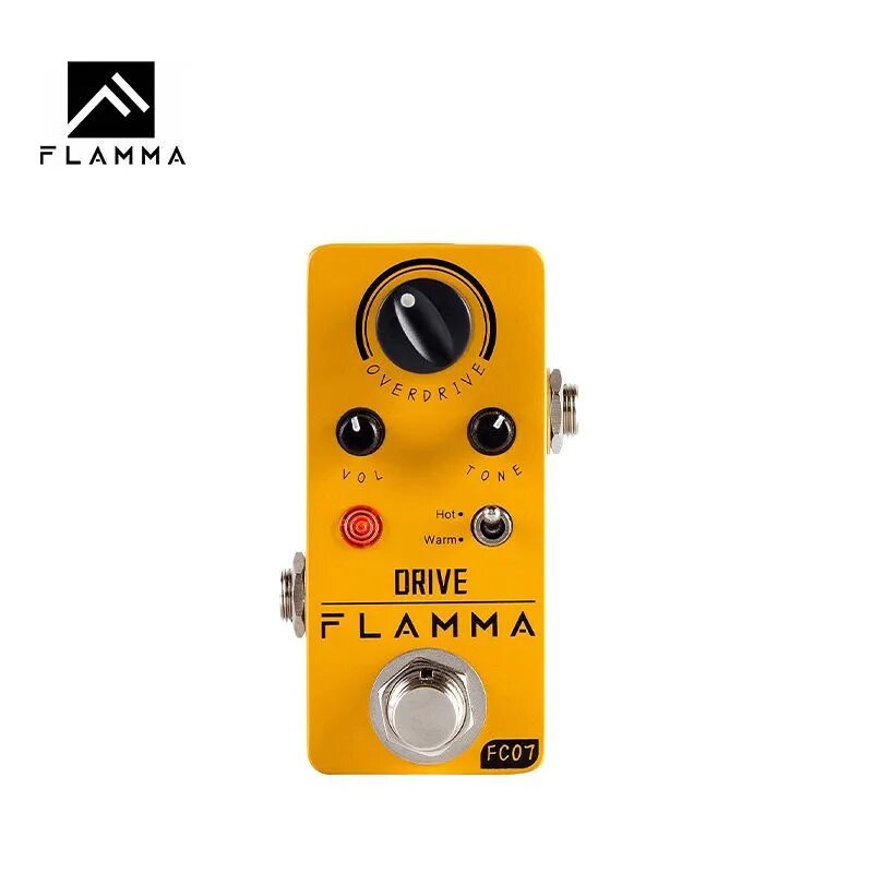 FLAMMA FC07 Педаль эффектов для электрогитары Overdrive Мини-аналоговая гитарная педаль True Bypass 2 режима овердрайва