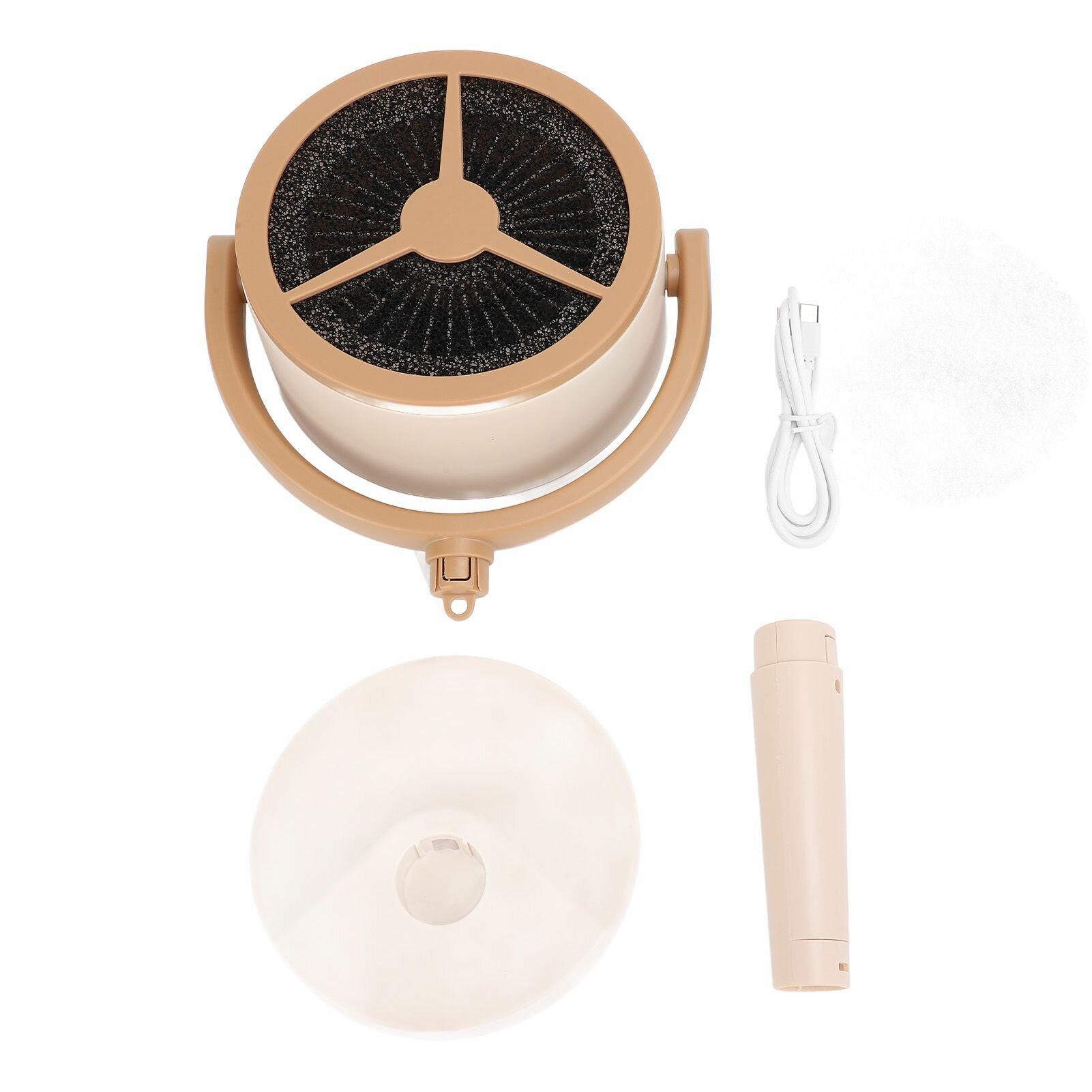 Настольная вытяжка, 2 скорости, тихая, USB зарядка, съемный фильтр