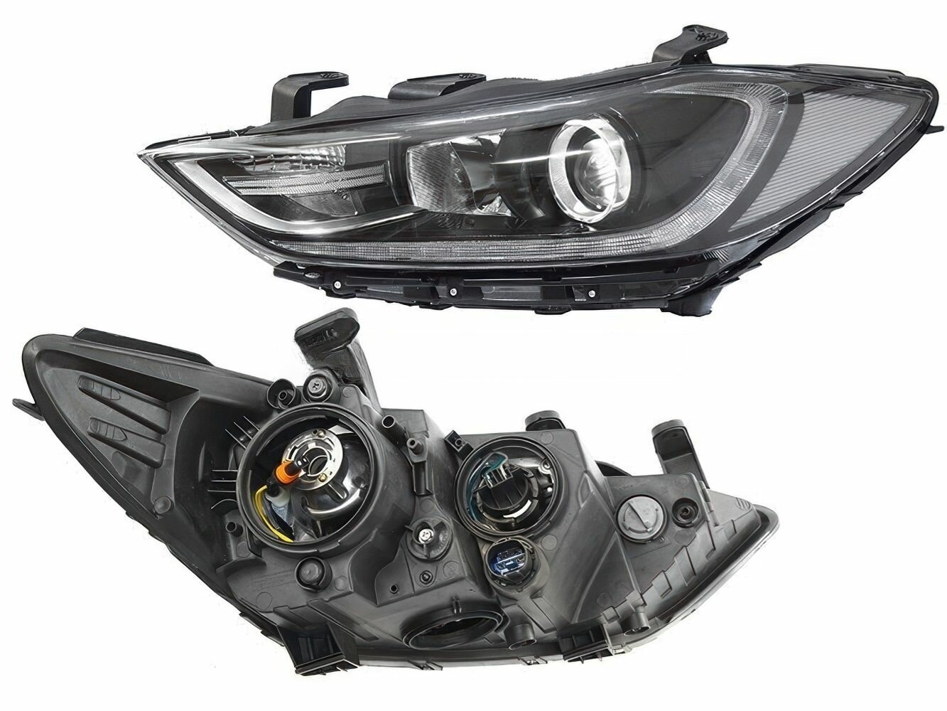 Фара левая, с диодами для Хендай Элантра арт ST1211116DL SAT