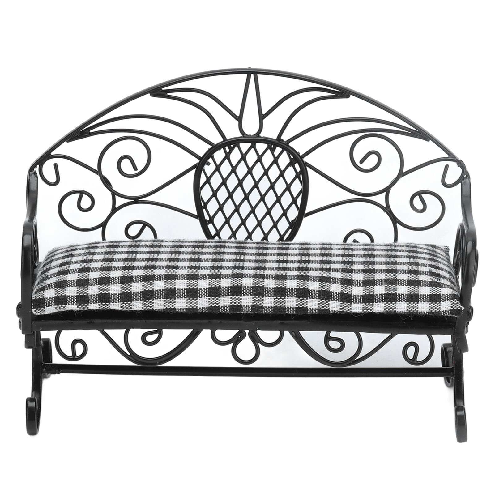 Миниатюрная скамейка прекрасная качество изготовления красиво оформленная милая внешность 1:12 Миниатюрная мебель