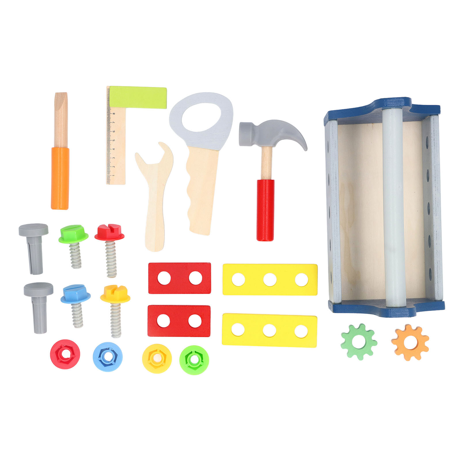 Деревянный инструмент, игрушечный ящик, сделай сам, обучающий, реалистичный, для удаления гаек, деревянный инструмент, строительный ящик, набор для детей, звездочка, корзина для инструментов