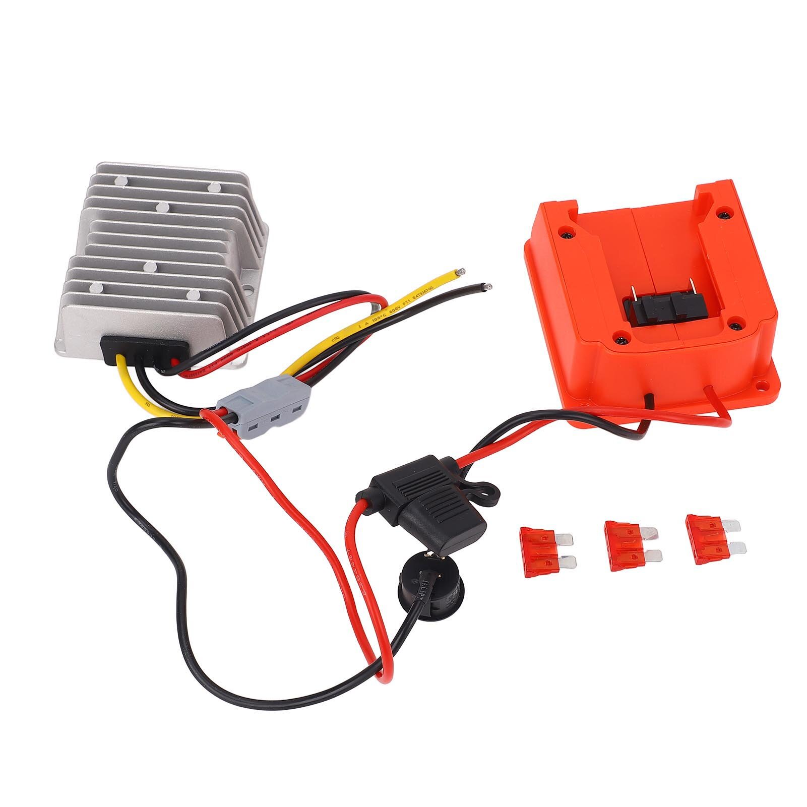 Понижающий трансформатор напряжения 18 В до 12 В, 15 А, 180 Вт, преобразователь постоянного тока с предохранителем для радиоуправляемых автомобилей и грузовиков.