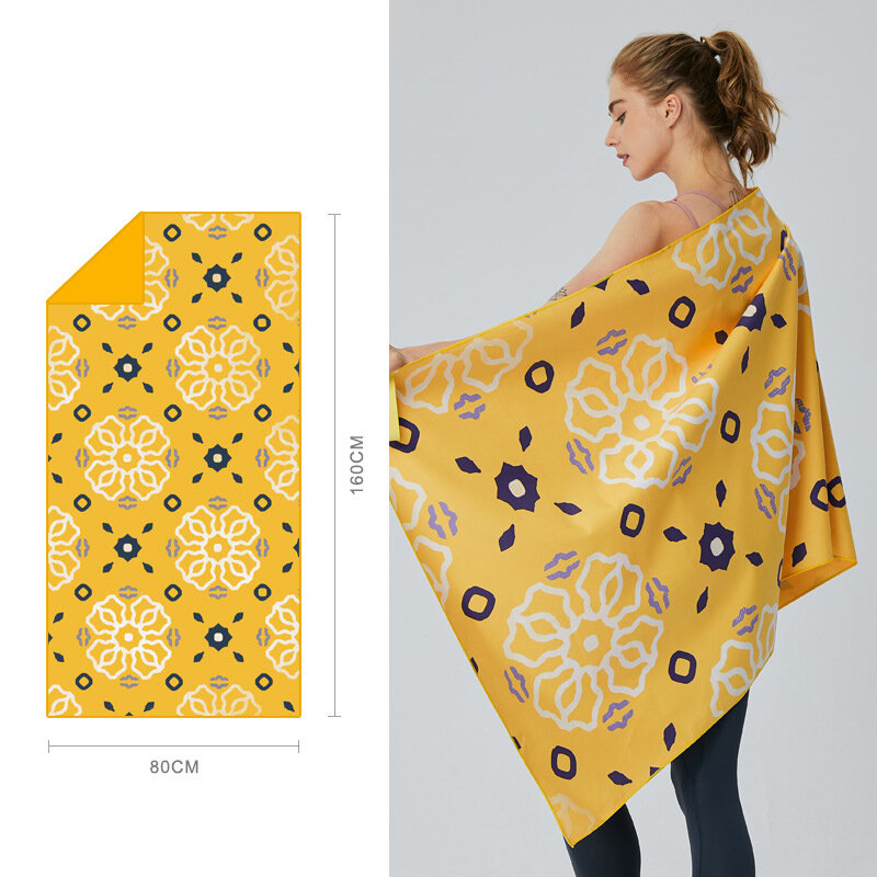 Пляжное быстросохнущее полотенце golden garden из микрофибры размером 160*80 см