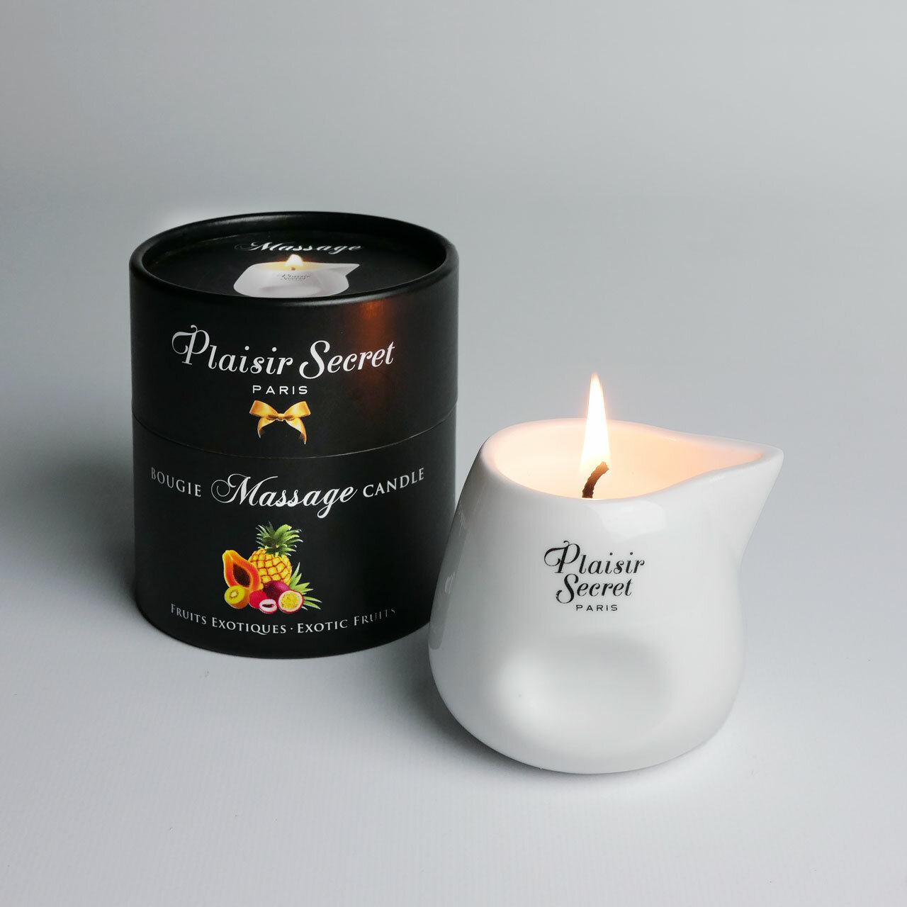 MASSAGE CANDLE EXOTIC FRUITS 80ML Свеча с массажным маслом Экзотические фрукты 80 мл