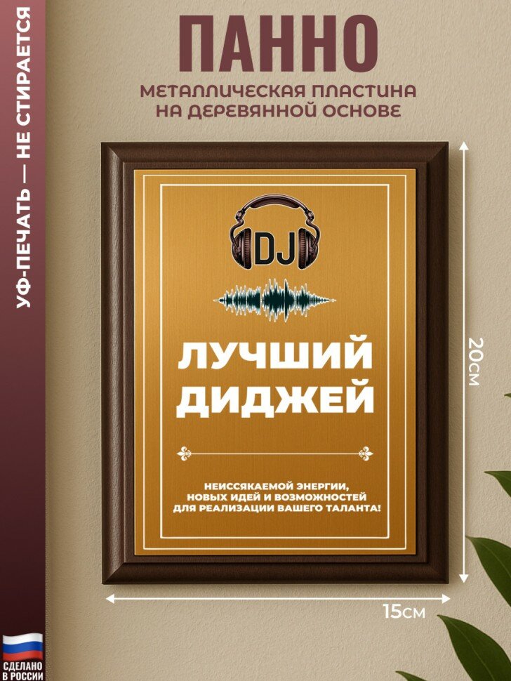 Настенный диплом "лучший диджей"