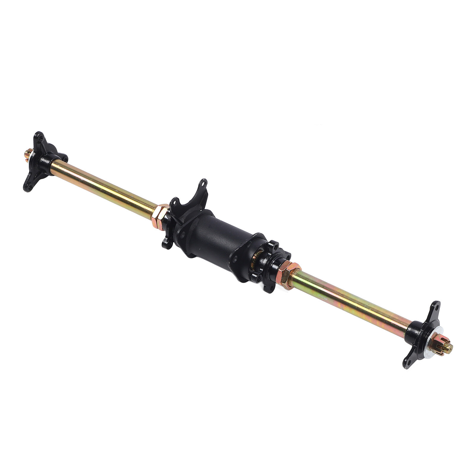 750 мм 29-дюймовый задний мост для картинга в сборе с кронштейном крепления рамы и фланцами ступицы болта для внедорожных транспортных средств ATV Drift Tricycle