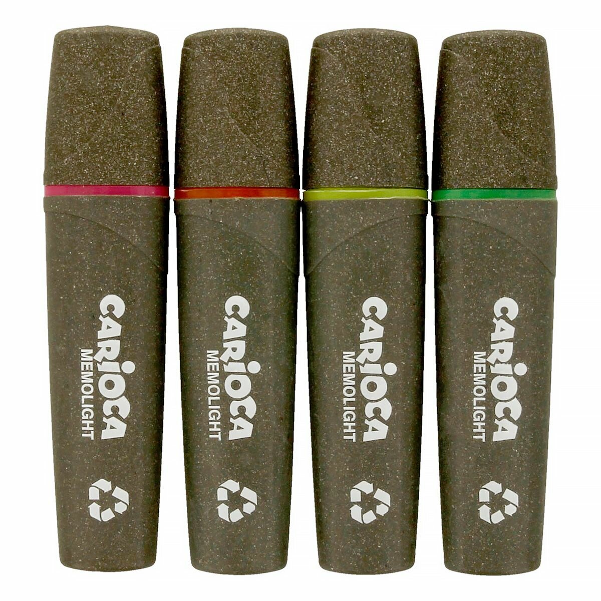 CARIOCA Memolight набор маркеров текстовыделителей, экологичные, 2 мм перо скошенное, 4 цвета, 43098