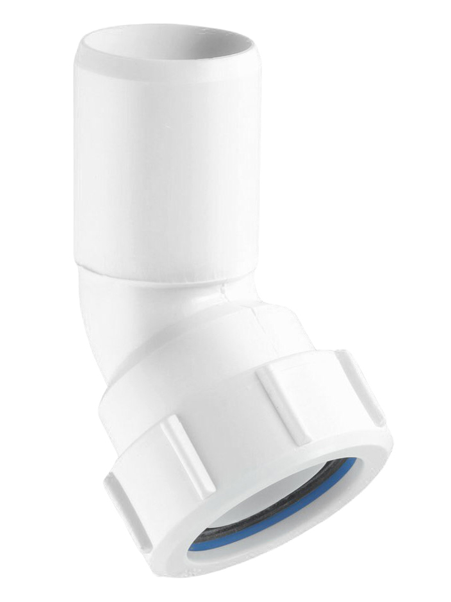 Отвод McAlpine 32х135°, белый 1 гладкий выход, 32D-WH