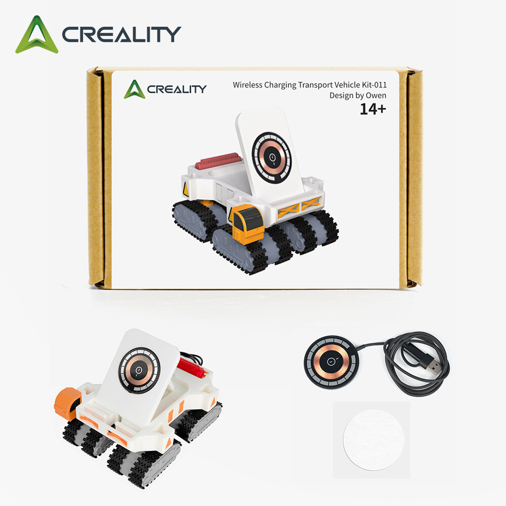 CREALITY 3D Printer Wireless Charging Transport Vehicle Kit, Children's Toys, Decorations, Gifts