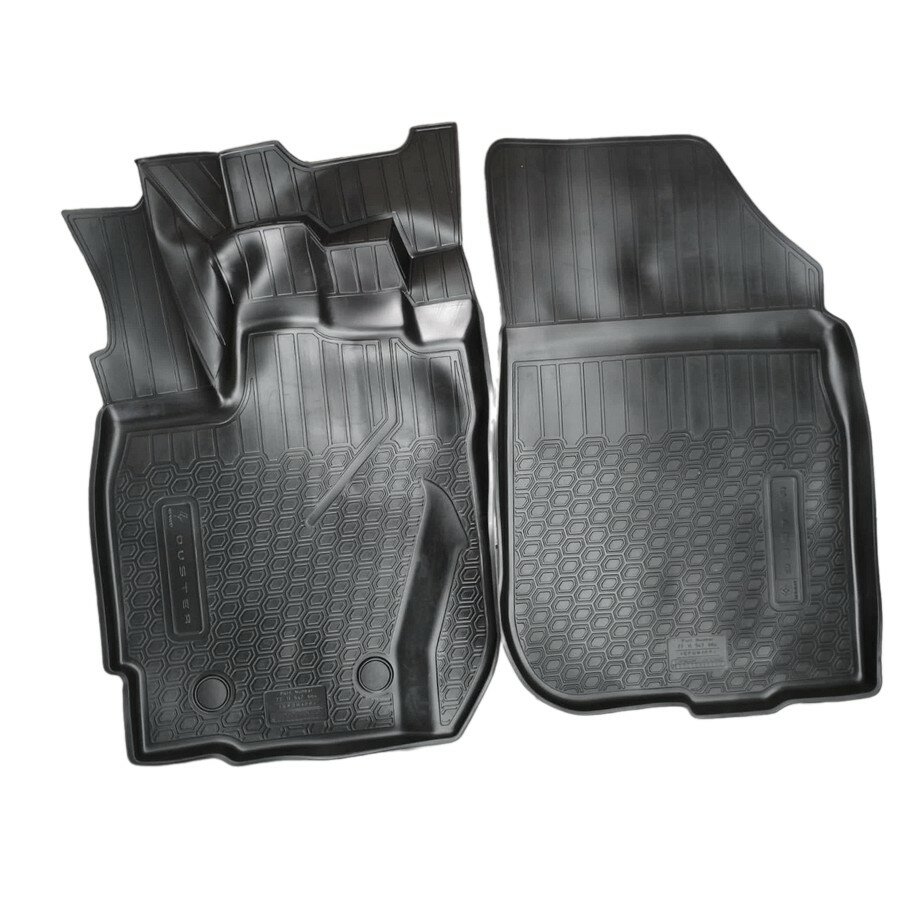 Коврики салона резиновые с бортом для Рено Дастер 2010–2021, комплект 4 шт.