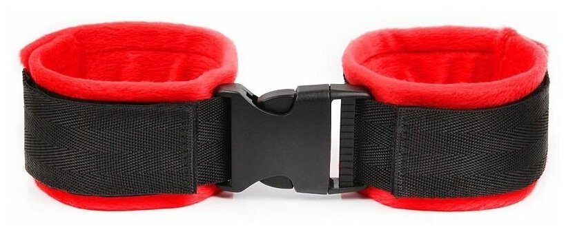 Bior toys Красно-черные мягкие оковы на липучке Красный с черным