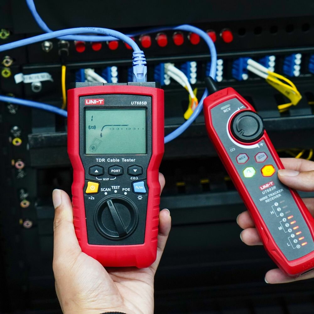 POE Кабельный Тестер-трассоискатель для тестирования кабеля, с измерительный прибор для жидкокристаллических дисплеев.
