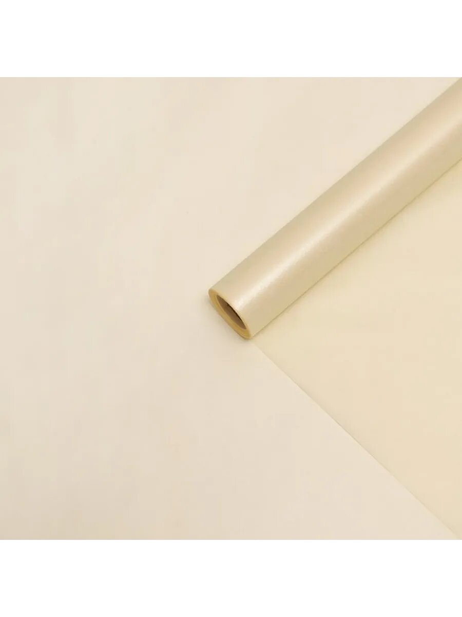 Жемчужная бумага тишью 50x10 м, слоновая кость