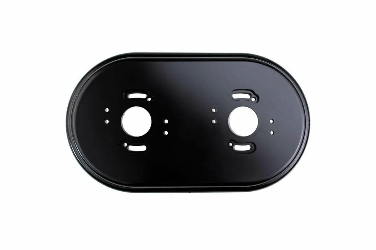 Рамка Jantera Adagio 2-местная круглая, D95 H10, пластик. Цвет Черный