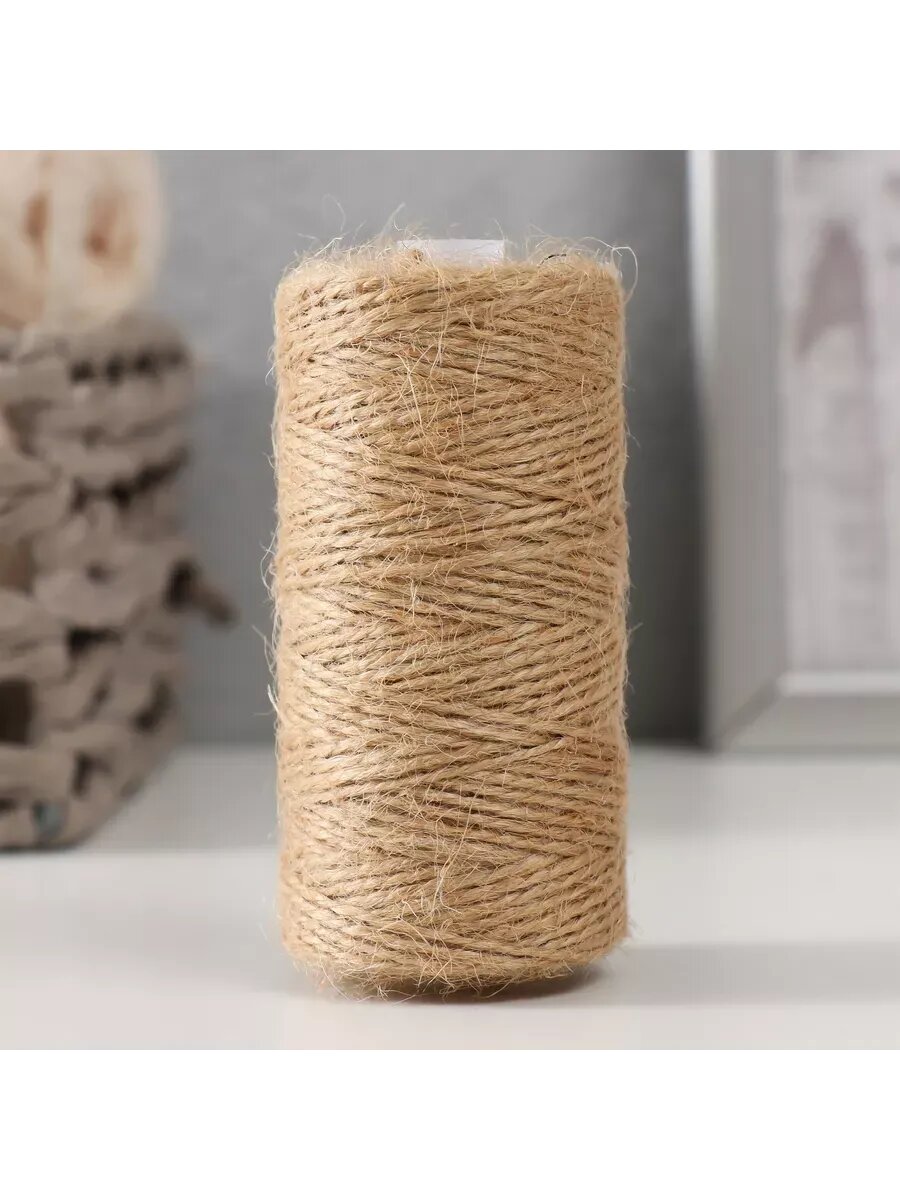 Джут шпагатовый-4 1 мм, 100 м