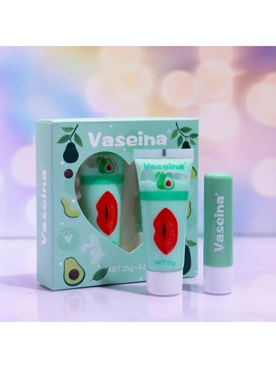 Бальзам для губ и скраб натуральный увлажняющий