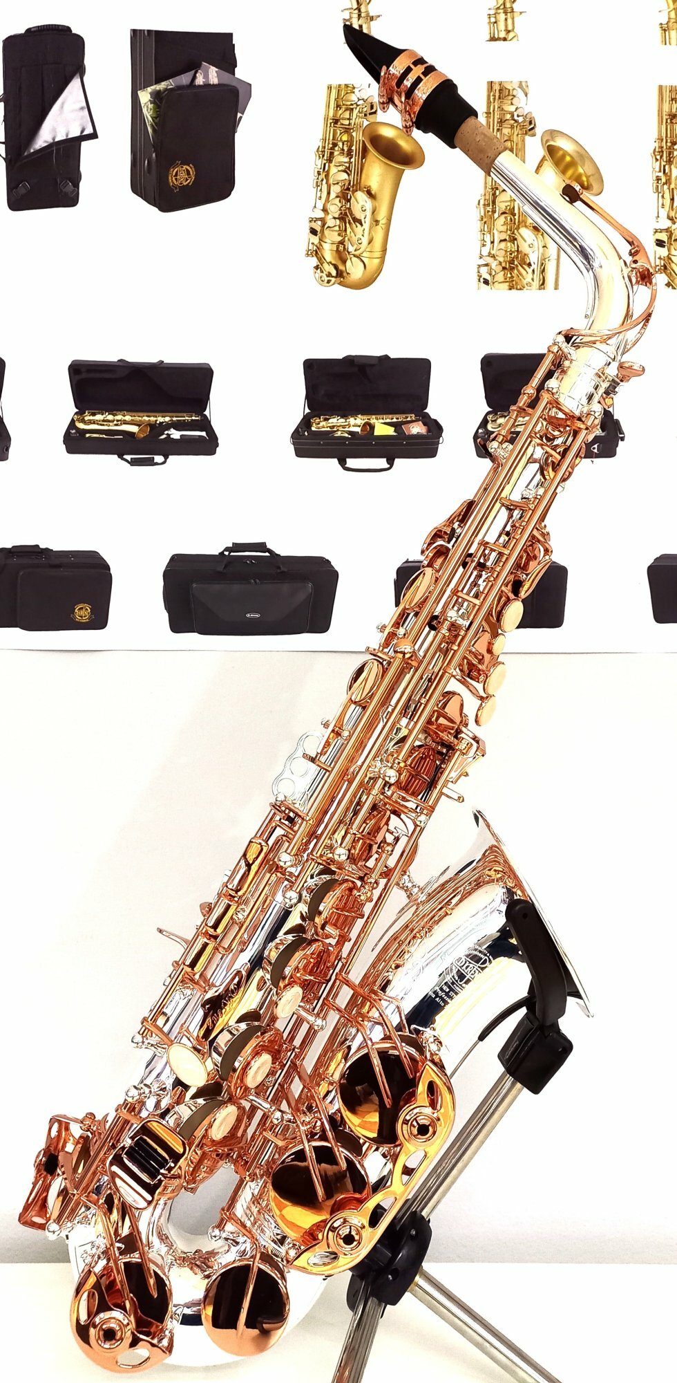 Саксофон Альт D.Krenz 765 Silver Body Red Gold Keys